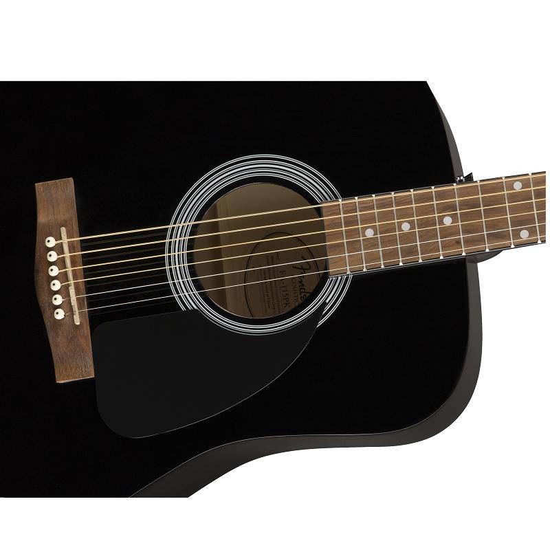 Fende FA-115 Dreadnought Pack V2 WN Black Chitarra Acustica NUOVO ...